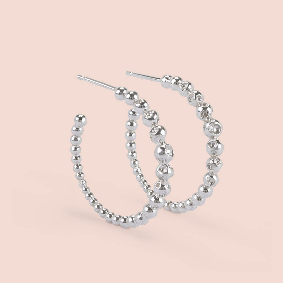 Vitium Medium Hoop Earrings • Judith Peterhoff